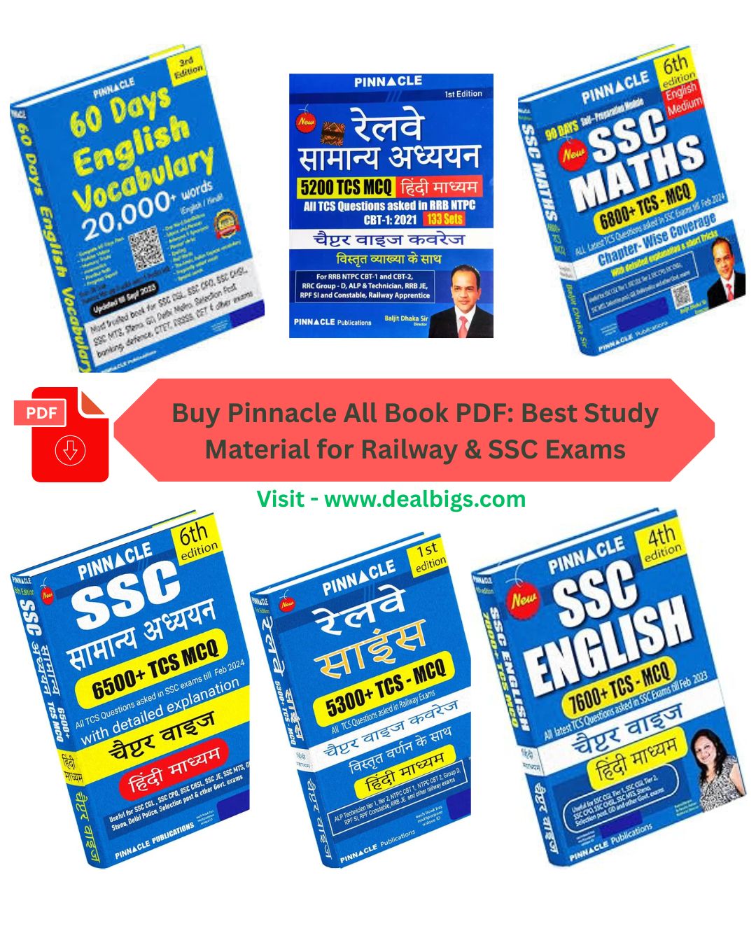 Crack SSC CGL, CHSL, MTS, GD & More with Pinnacle Books PDF – Download Now - studyhelper.in